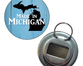 Michigan keychain | Etsy