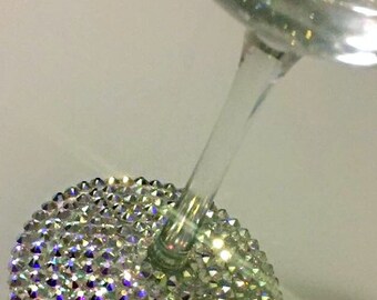 Unique rhinestone wine related items | Etsy