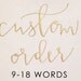 Custom Calligraphy Print Up to 8 words by JesilynKCalligraphy