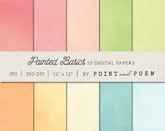 Digital Paper and Clip art by pointandpoem on Etsy