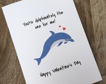 Dolphin valentines | Etsy