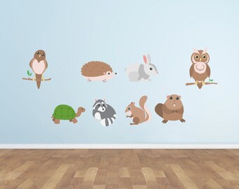 Animal wall decal | Etsy