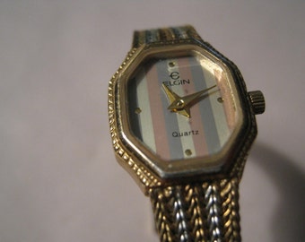 Elgin quartz watch | Etsy