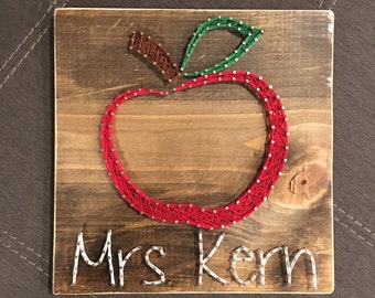 Apple string art | Etsy