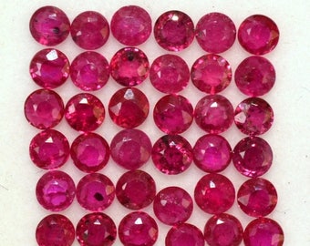 Rough cut rubies | Etsy