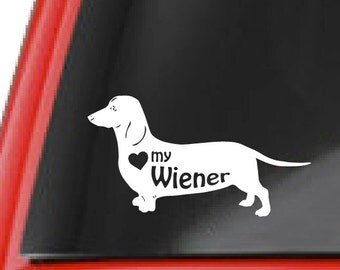 Unique wiener dog decal related items | Etsy