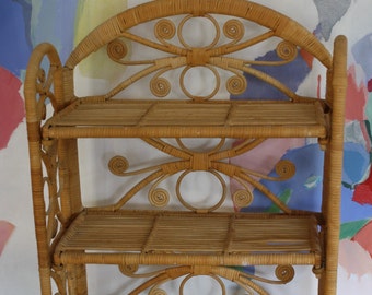 Rattan shelf | Etsy
