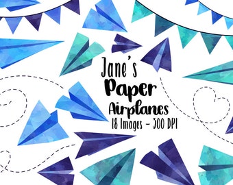 Paper airplane art | Etsy