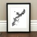 Virginia Map Art Print Signed 8.5 x 11 print of by DanInTheDesert