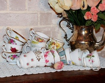 Tea cup centerpiece | Etsy