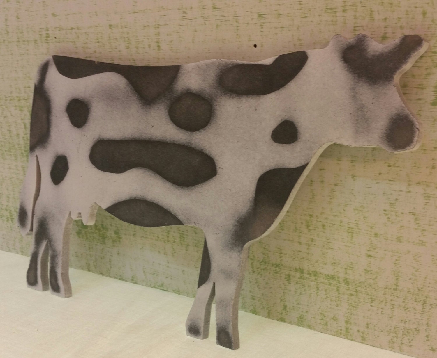 Wooden Cow Wooden Dairy Cow Wood Holstein Cow Wooden