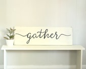 Gather sign | Etsy