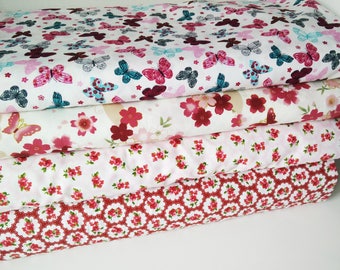 Shabby chic fabric | Etsy