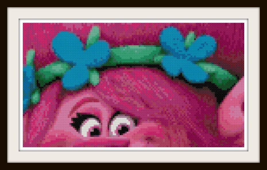 Trolls Cross Stitch Pattern Trolls Princess Poppy PDF