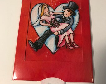 Bride pulling groom | Etsy