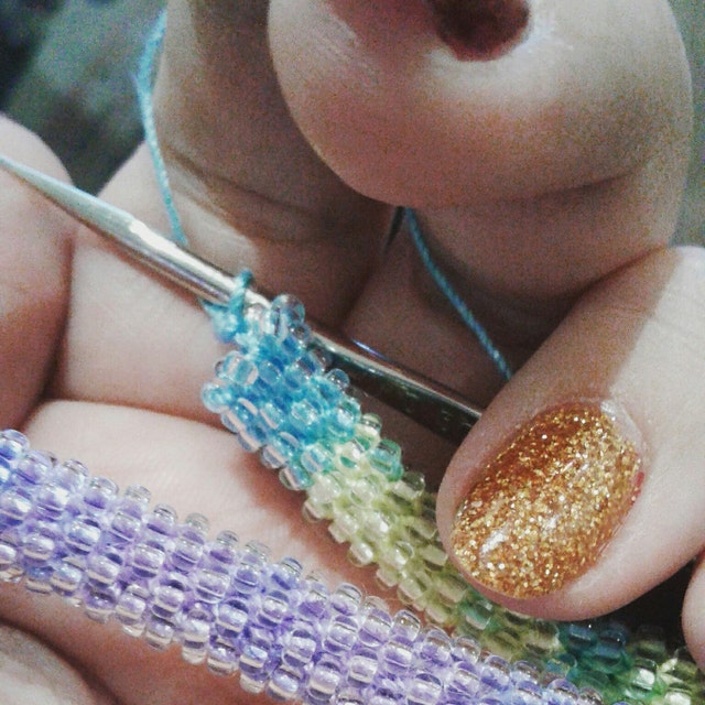 Luxury Handmade Jewelry Beaded Crochet by FoxyStyleJewelry on Etsy