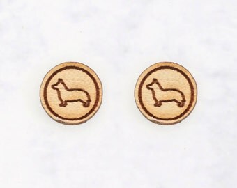 Corgi earrings | Etsy