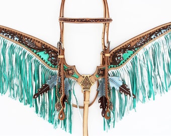 Teal horse tack | Etsy