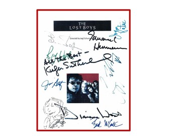 The Lost Boys Movie Script Signed Autographed Jason Patric