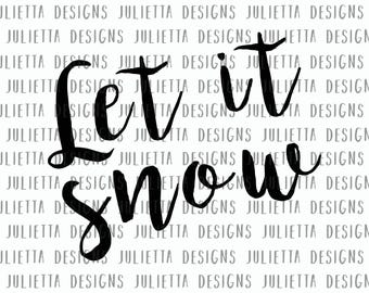Let it snow svg | Etsy