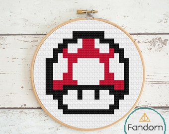 Mario cross stitch | Etsy