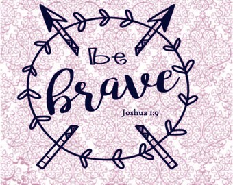 Joshua 1 9 svg | Etsy