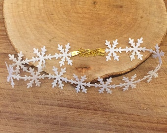 Snowflake necklace | Etsy