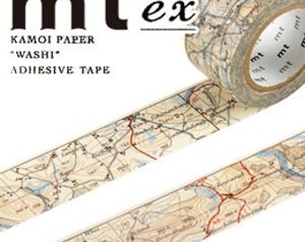 Map washi tape | Etsy