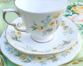 Gold rim tea cup | Etsy