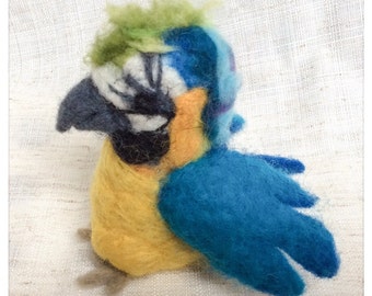 Felt parrot | Etsy