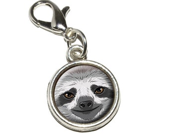 Sloth charm bracelet | Etsy