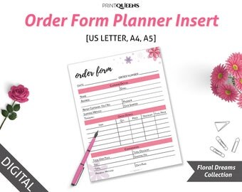 Order form template | Etsy