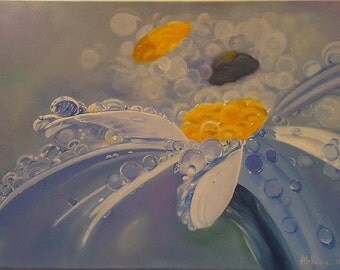 Raindrops painting | Etsy