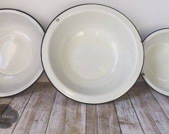 White enamelware | Etsy