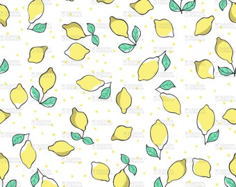 Lemon fabric | Etsy