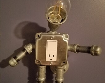 Robot lamp | Etsy