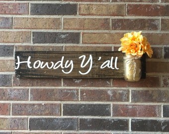 Howdy sign | Etsy