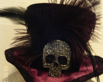 Skull top hat | Etsy