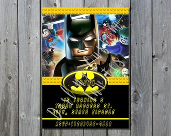 Batman invitation | Etsy