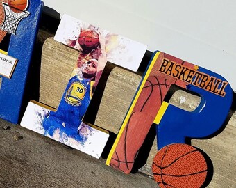 Basketball letters | Etsy
