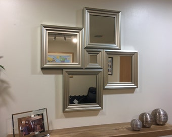 Ribbon Banner Mirror / Handmade Wall Mirror Scroll Banner Wall