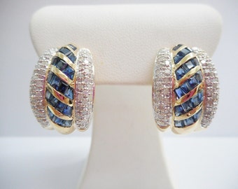 Omega back earrings | Etsy