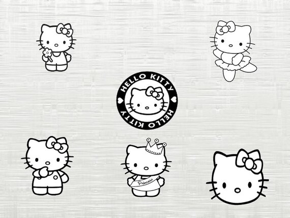Hello Kitty SVG Hello Kitty cutfile svg svg files for