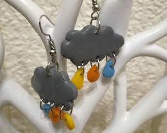 Fimo earrings | Etsy