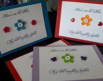 Button cards | Etsy