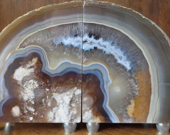 Agate bookends | Etsy