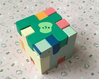 Vintage cube puzzle | Etsy