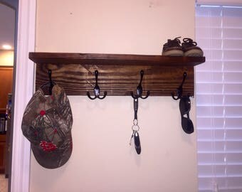 Rustic key rack | Etsy