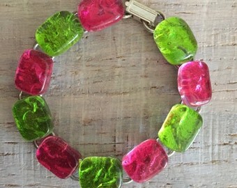 Art Glass Jewelry Handmade Fused Dichroic Glass by Artglassjewelry