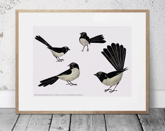 Willie wagtail | Etsy